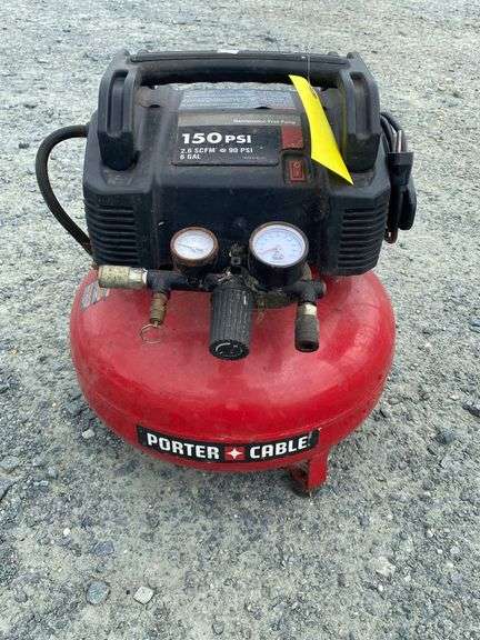 Porter Cable 150 Psi Air Compressor - Dixon's Auction at Crumpton