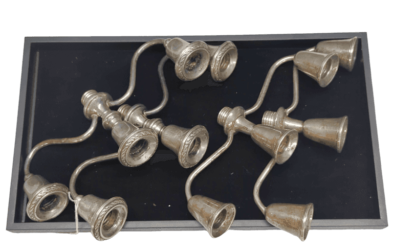 2 Prs. Of Sterling Silver Candle Labra Extensions - Dixon's Auction at ...