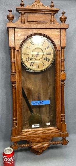 Antique Oak Regulator Clock - Dixon's Auction at Crumpton