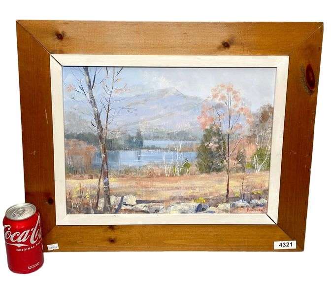 Landscape Oil Painting-Signed - Dixon's Auction at Crumpton