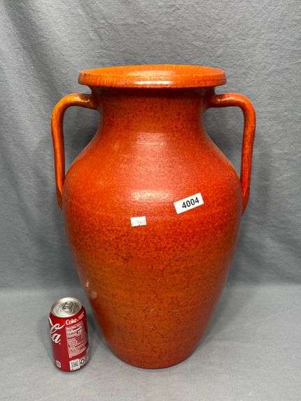 Cole Family North Carolina Art Pottery Chrome Red Porch Vase, A Few ...