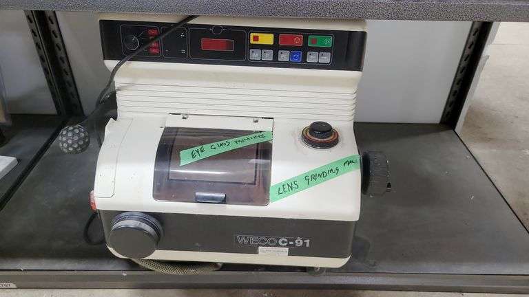 Eye Glass Machine For Lens Grinding - Dixon's Auction at Crumpton