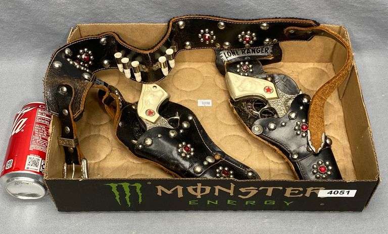 Vintage Lone Ranger Cap Guns With Belt Rig - Dixon's Auction at Crumpton