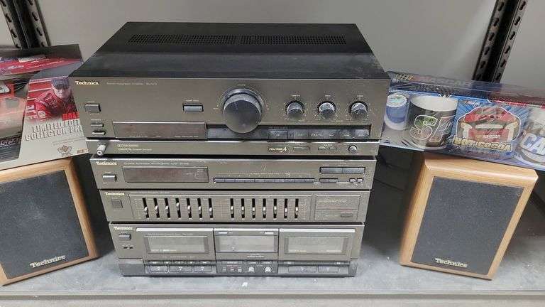 Lot Vintage Technics Stereo System, Speakers, Rc Cars - Dixon's Auction ...