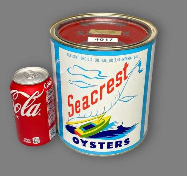 Vintage Seacrest Oyster Can - Dixon's Auction at Crumpton