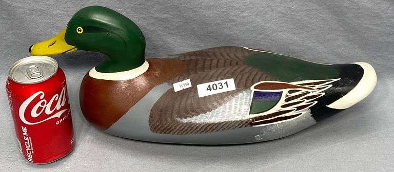 Capt. Harry Jobes 2000 Mallard Duck Decoy - Dixon's Auction at Crumpton