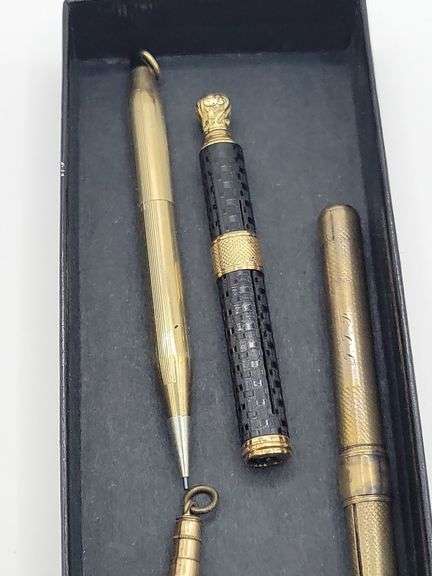 Group Of Vintage & Gold Filled Pens - Dixon's Auction at Crumpton