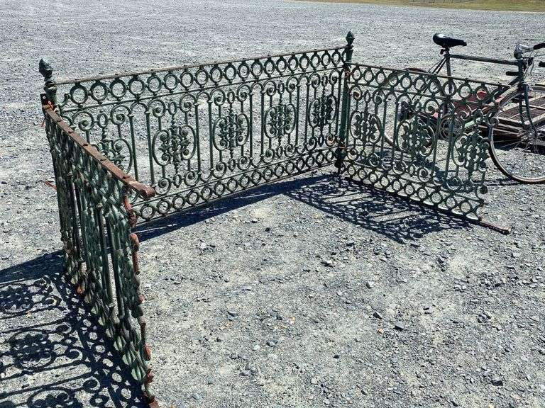 Antique German Salvaged Cast Iron Balcony Balustrade Railing - Dixon's ...