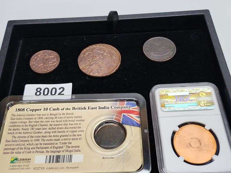 (5) Foreign Copper Coins And Medals - Dixon's Auction at Crumpton