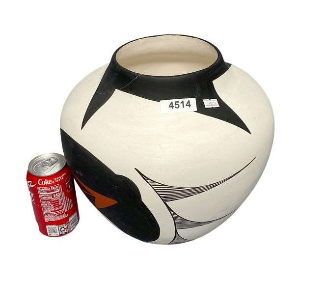M. Chino Acoma Native American Pottery Vase, As-Is - Dixon's Auction at ...