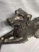 Large Cast Iron Dog Sculpture - Dixon's Auction at Crumpton