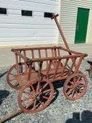 Antique Primitive Wooden Goat Cart - Dixon's Auction at Crumpton