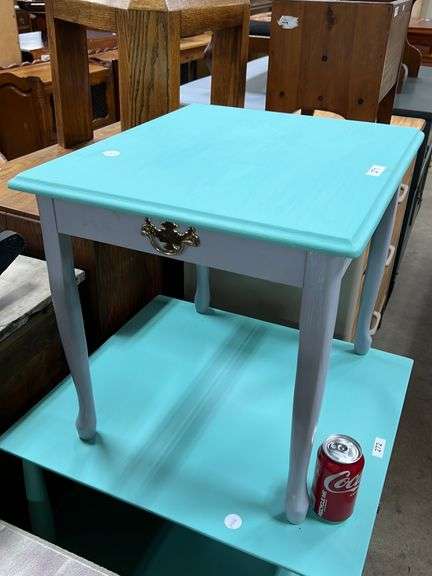 Upcycled Painted End Table - Dixon's Auction at Crumpton