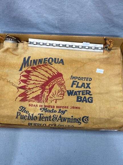 2 Vintage Canvas Water Bags - Dixon's Auction at Crumpton