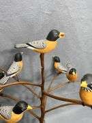 Manfred Scheel Folk Art Robin Bird Tree - Dixon's Auction at Crumpton