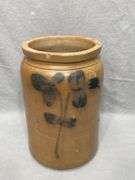 Antique Peter Herrmann Baltimore MD Blue Decorated Stoneware Crock, As ...