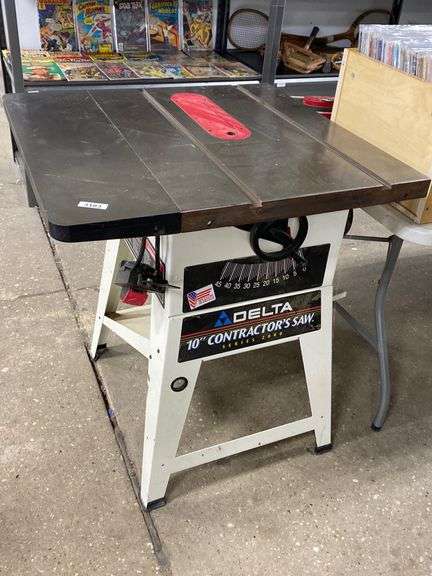 Delta 10" Contractor's Table Saw, Series 2000, Includes Extended Rail ...