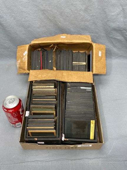 Generous Lot Of Antique Glass Slides - Dixon's Auction at Crumpton