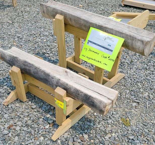 Natural Playground Log Sluiceway - Dixon's Auction at Crumpton