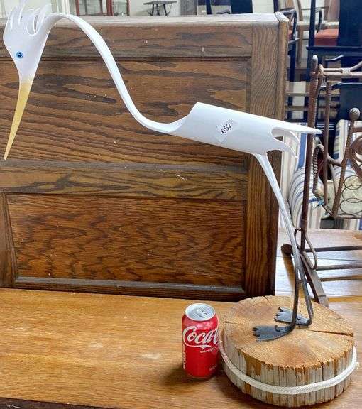 Cool PVC Pipe Crane Sculpture - Dixon's Auction at Crumpton