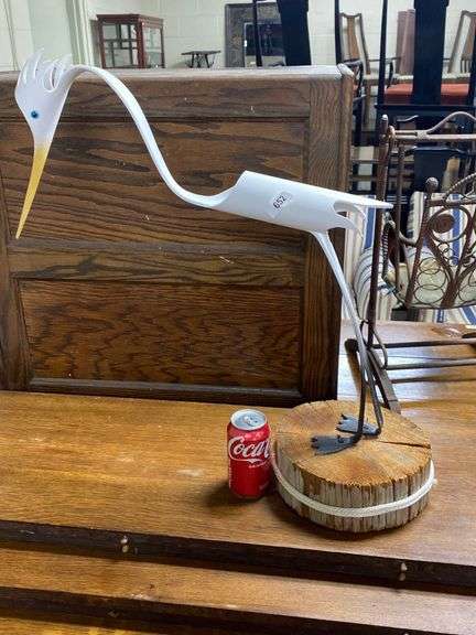 Cool PVC Pipe Crane Sculpture - Dixon's Auction at Crumpton