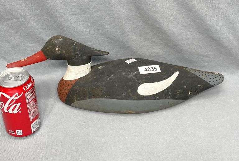 Hooper's Island Merganser Duck Decoy - Dixon's Auction at Crumpton