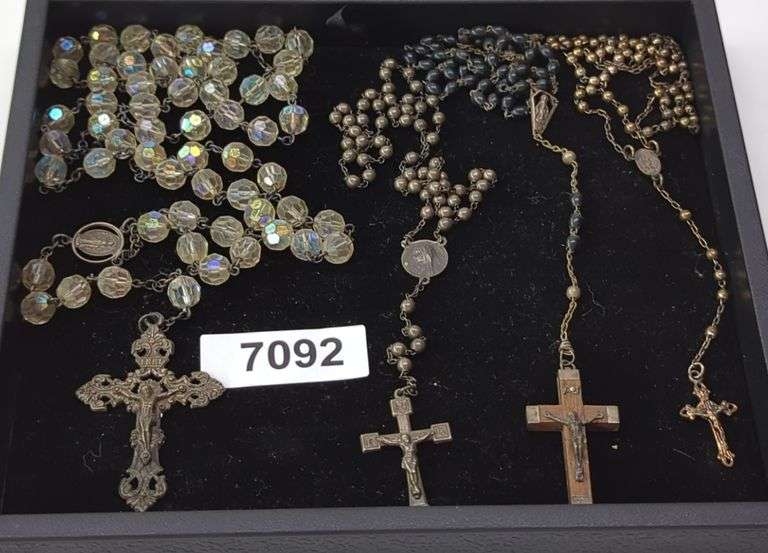 Sterling Silver & Mixed Metal Rosaries - Dixon's Auction at Crumpton
