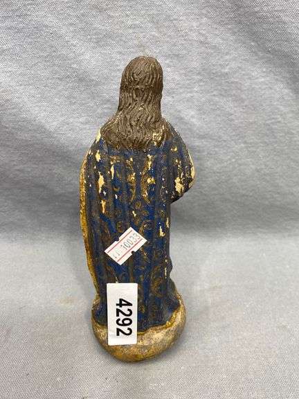 Antique Religious Pottery Figure - Dixon's Auction at Crumpton
