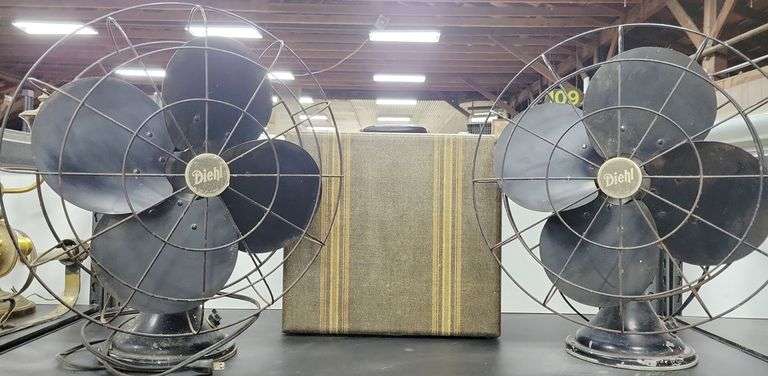 Lot Antique Desk Fans - Dixon's Auction at Crumpton
