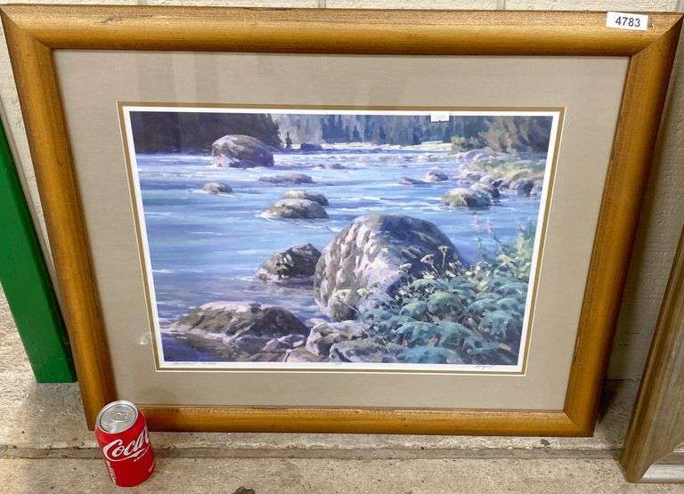 Rod Weagant Pencil Signed Print - Dixon's Auction at Crumpton