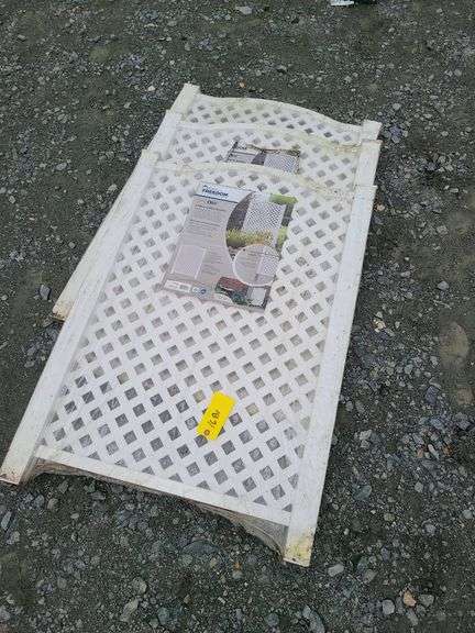 Vinyl Lattice Utility Screens - Dixon's Auction at Crumpton