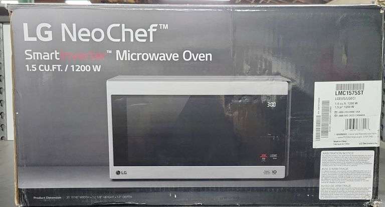 Lg Neo Chef Microwave Oven Nib - Dixon's Auction at Crumpton