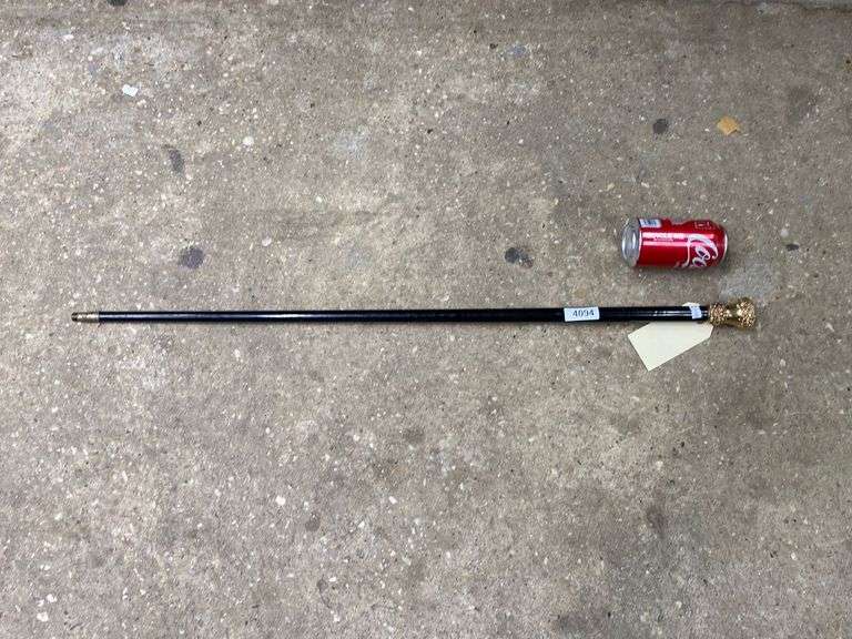 Antique Knights Of Templar Gold Filled Handle Walking Stick - Dixon's ...