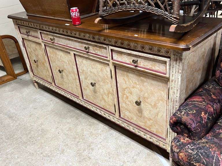 Modern Painted Server - Dixon's Auction at Crumpton