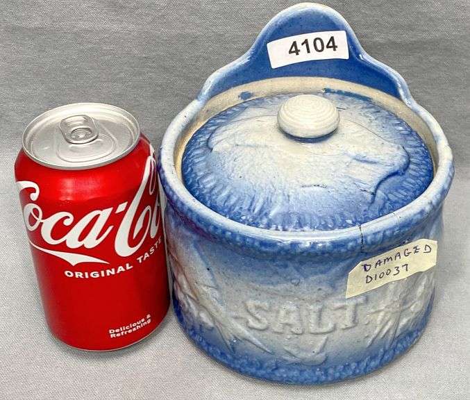 Antique Wall Mount Stoneware Salt Crock - Dixon's Auction at Crumpton