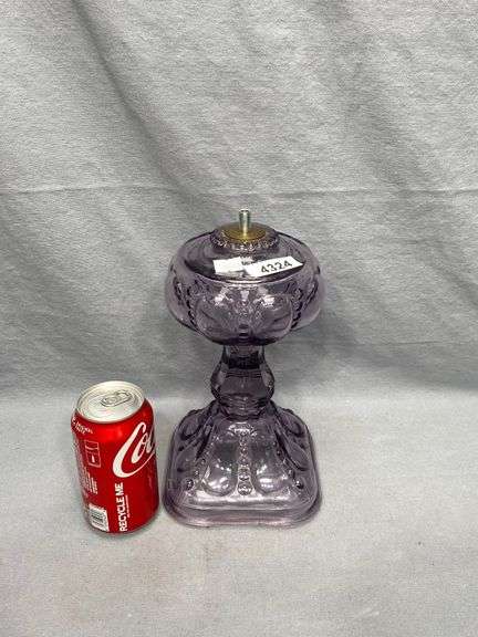Antique Pattern Glass Oil Lamp - Dixon's Auction at Crumpton