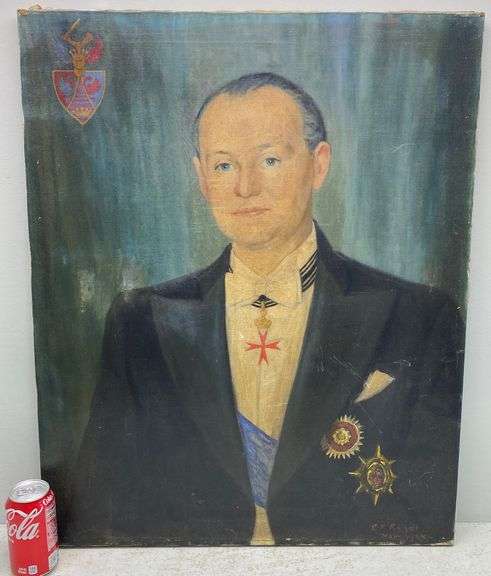 Antique Portrait Painting Of Distinguished Gentleman - Dixon's Auction ...