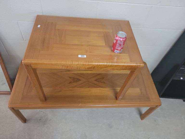 MCM Teak Coffee And End Tables, Marks On Top Of End Table - Dixon's ...