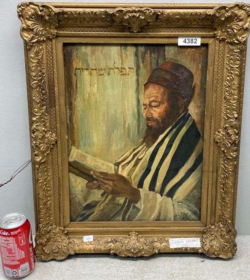 Antique Joseph Sloman Religious Figure Portrait Painting - Dixon's ...