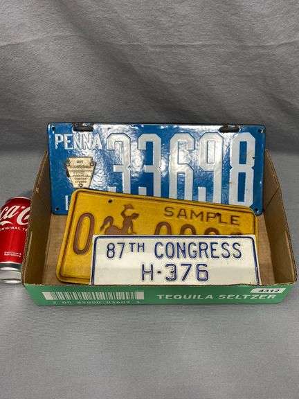 (4) License Plates And Toppers - Dixon's Auction at Crumpton