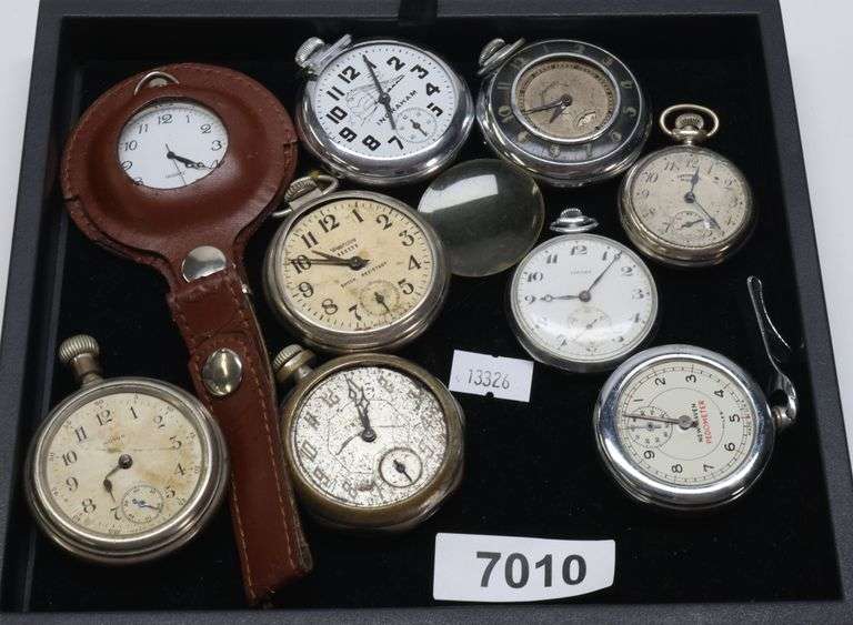 Tray Lot Of Pocket Watches - Dixon's Auction at Crumpton