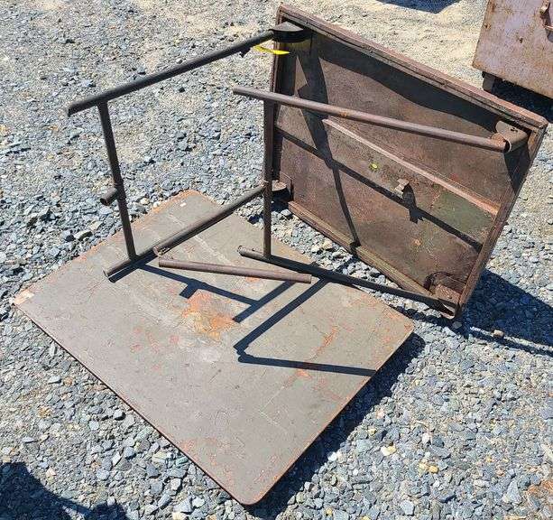 Vintage Industrial Folding Tables - Dixon's Auction at Crumpton
