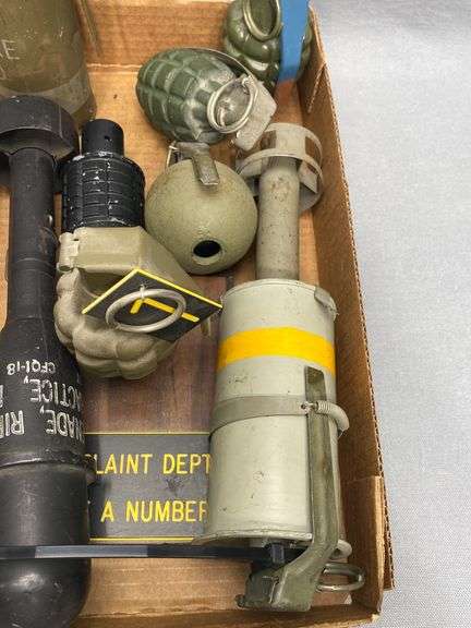Collection Of Vintage Practice Mortars & Grenades (Inert / Non-Functional) - Dixon's Auction at ...