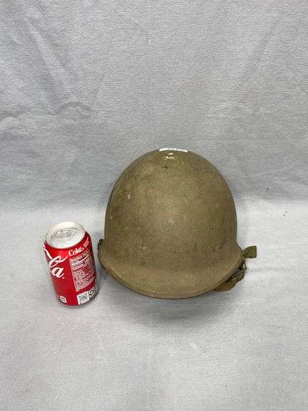 Vintage US Military Steel Pot Helmet - Dixon's Auction at Crumpton