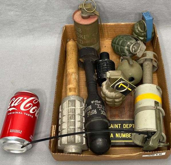 Collection Of Vintage Practice Mortars & Grenades (Inert / Non-Functional) - Dixon's Auction at ...