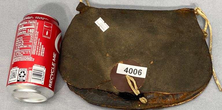 Antique Leather Shot Pouch - Dixon's Auction at Crumpton