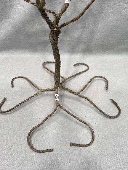 Vintage Wire Tree Rack - Dixon's Auction at Crumpton