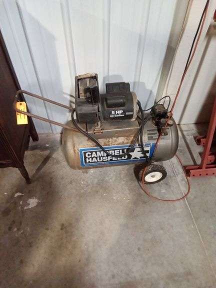 5 hp 20 gallon Compressor - Diamond G Auctioneers