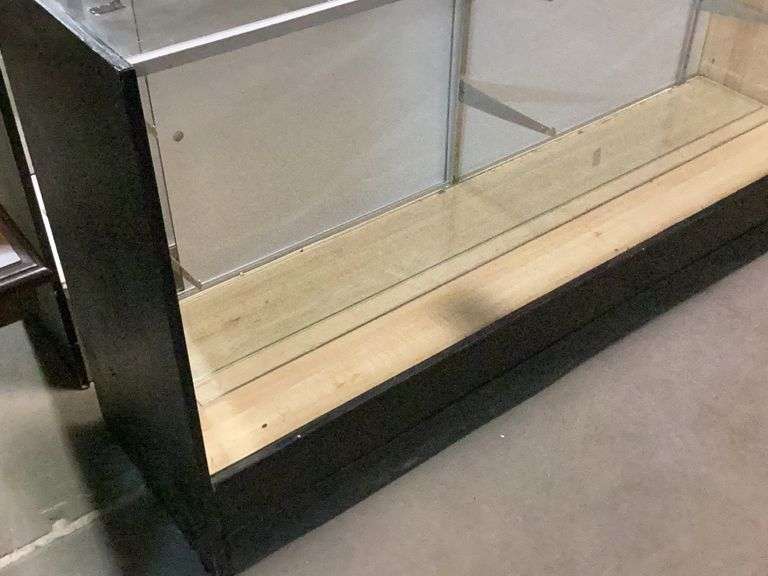 Glass Show Case With Wood Sides And Back Diamond G Auctioneers