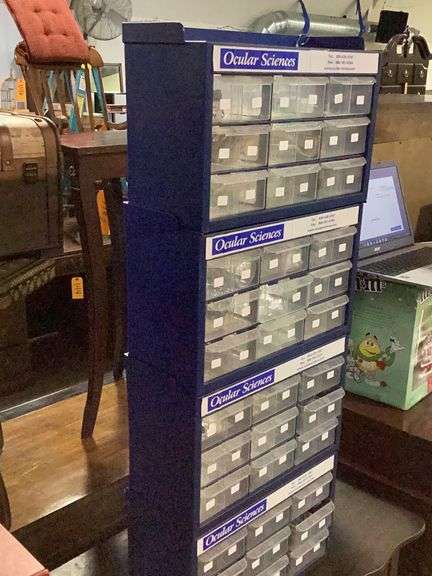 Blue Parts Bins Diamond G Auctioneers